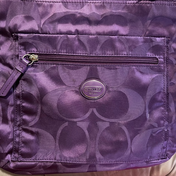 Coach | Bags | Purple Coach Nylon Crossbody | Poshmark